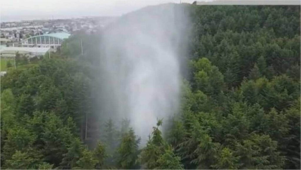 Oshamambe-dake: Neuer Geysir in Japan entstanden - Vulkane Net Newsblog